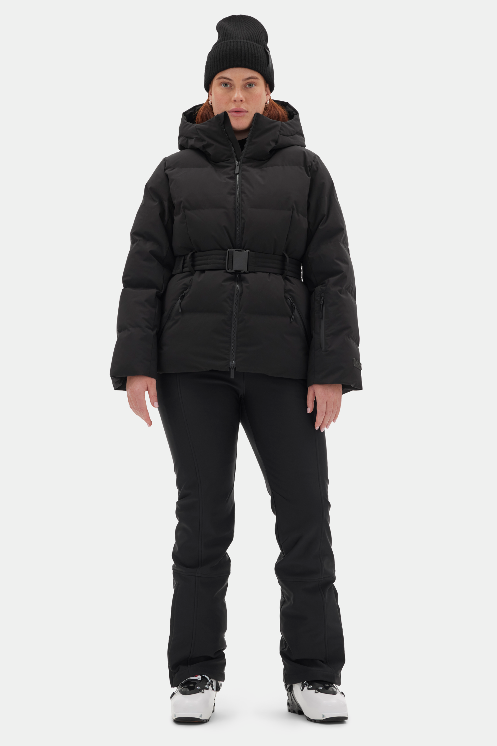 Halfdays | Hedy Belted Puffer in Black